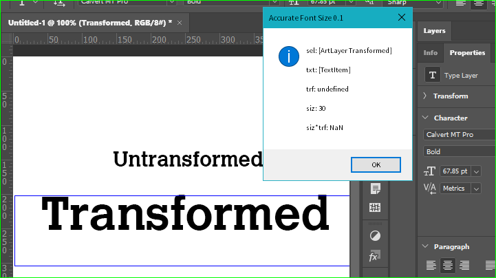 Read Font size with script - Adobe Community - 10697934