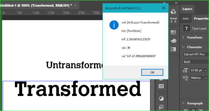 Read Font size with script - Adobe Community - 10697934