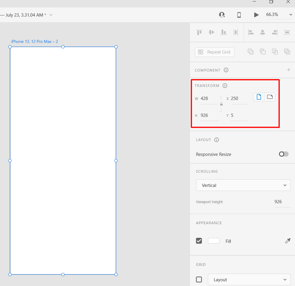 Solved: How to enable the animation option in the prototyp... - Adobe ...
