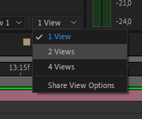 Split composition panel vertical, to have 2 views ... - Adobe Product ...