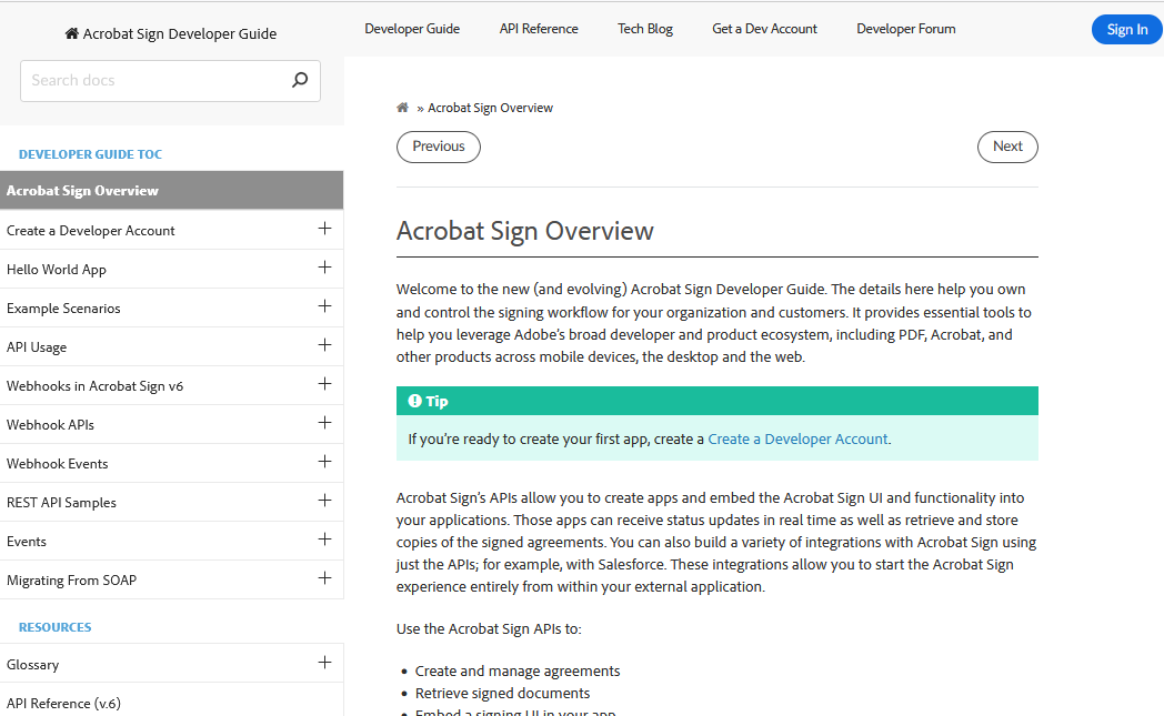 Adobe Sign Developer Resources - Adobe Product Community - 13096936
