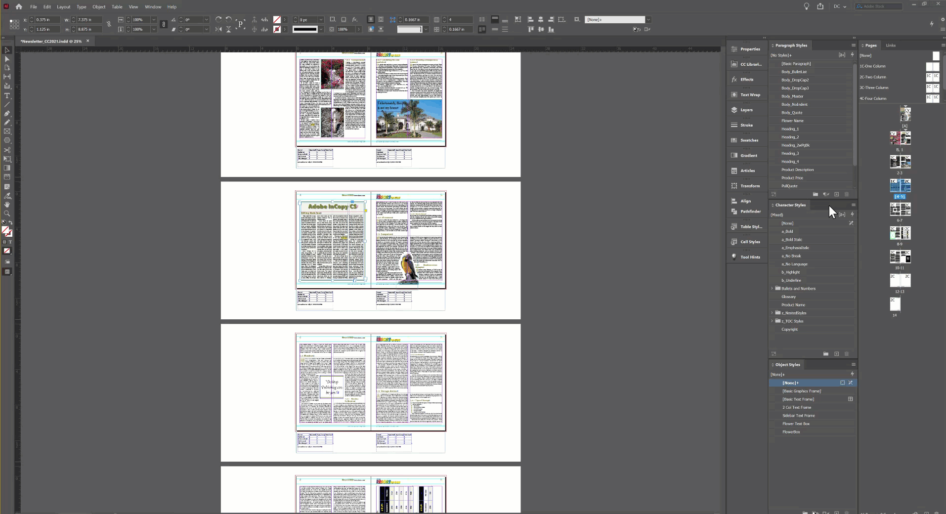 Floating layout InDesign - Adobe Support Community - 13104412