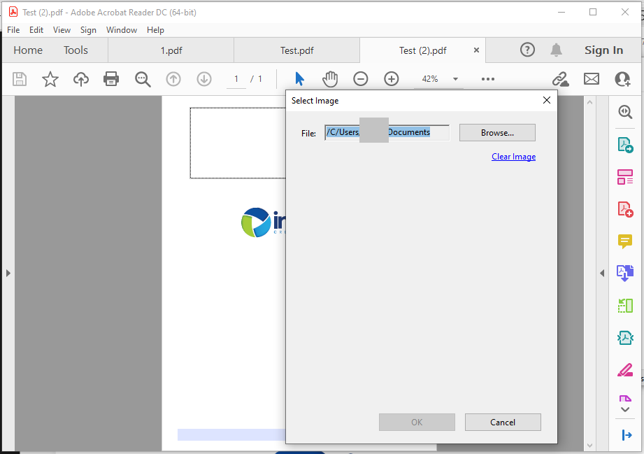 Add a logo in a prepared form - Adobe Product Community - 13106794