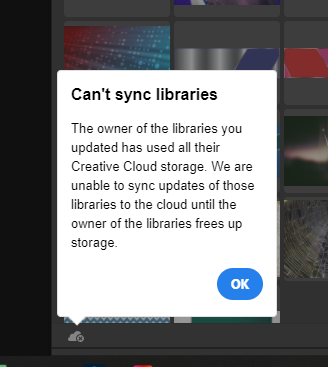 CC Library FULL??? - Adobe Community - 13109030