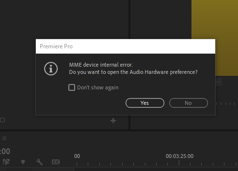 MME device internal Error [was: WHAT DO I DO WITH ... - Adobe Community ...