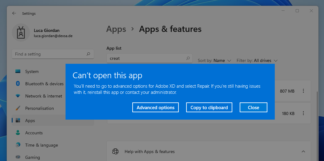 Adobe Xd Cannot Open Error Adobe Support Community 13114907 