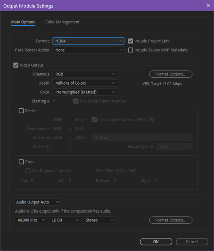 Solved: Feature Focus: Exporting H.264 from the After Effe... - Adobe ...