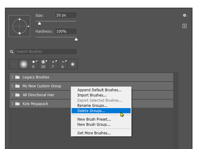 Can't Find Reset Brush Option in Brush Setting Pho... - Adobe Community ...