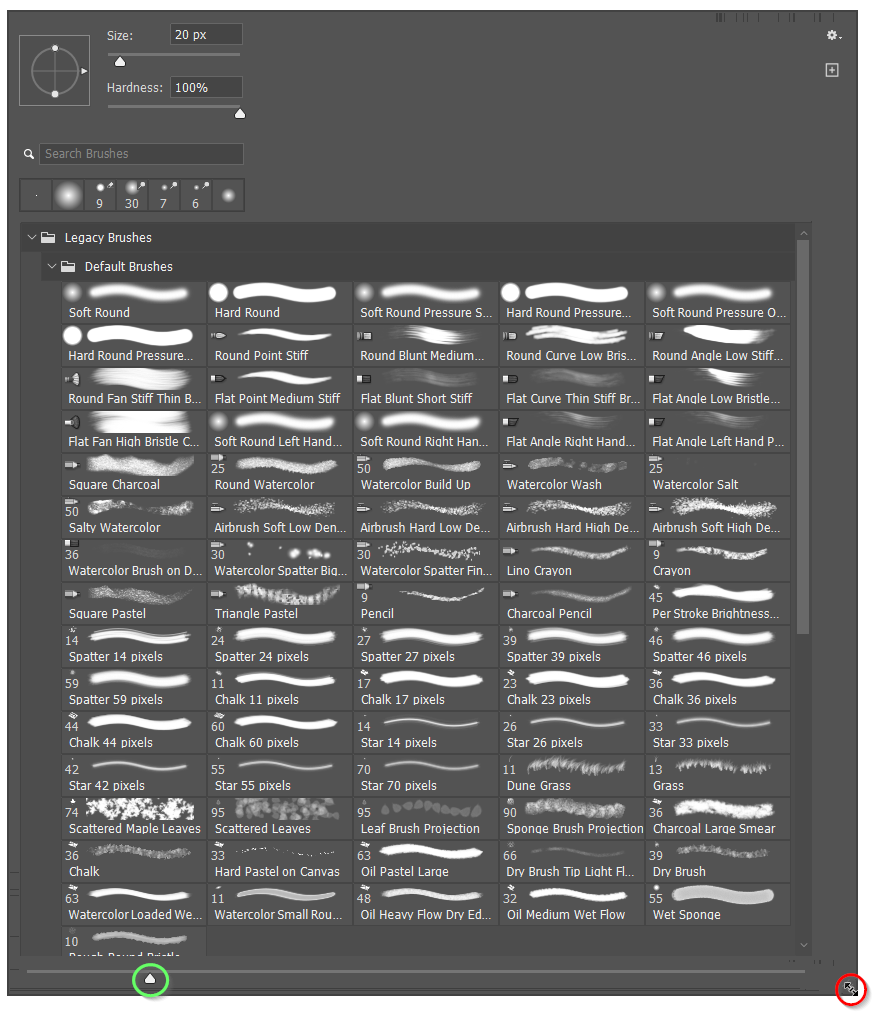 Solved: Photoshop on Windows brush presets options bars lo... - Adobe ...