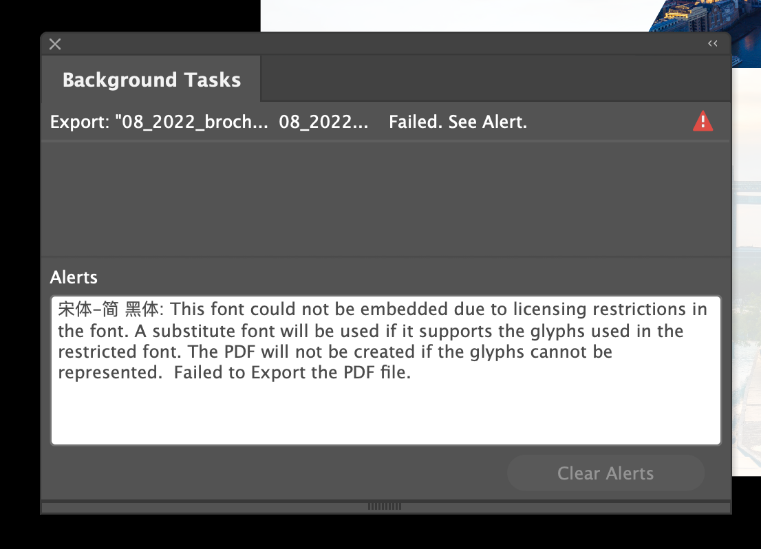 Solved: PDF exporting problem with Chinese font - HELP! - Adobe Community - 13118578