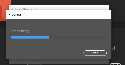 Solved: Progress Bar "Processing" Keeps Popping Up in Illu... - Adobe ...