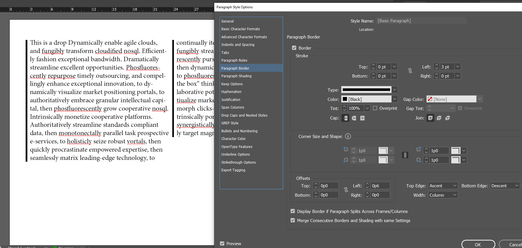 Solved: How do I set column rules to the left side of text... - Adobe ...