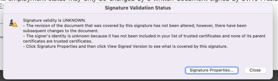 Signature Validation Status - Adobe Product Community - 13138568