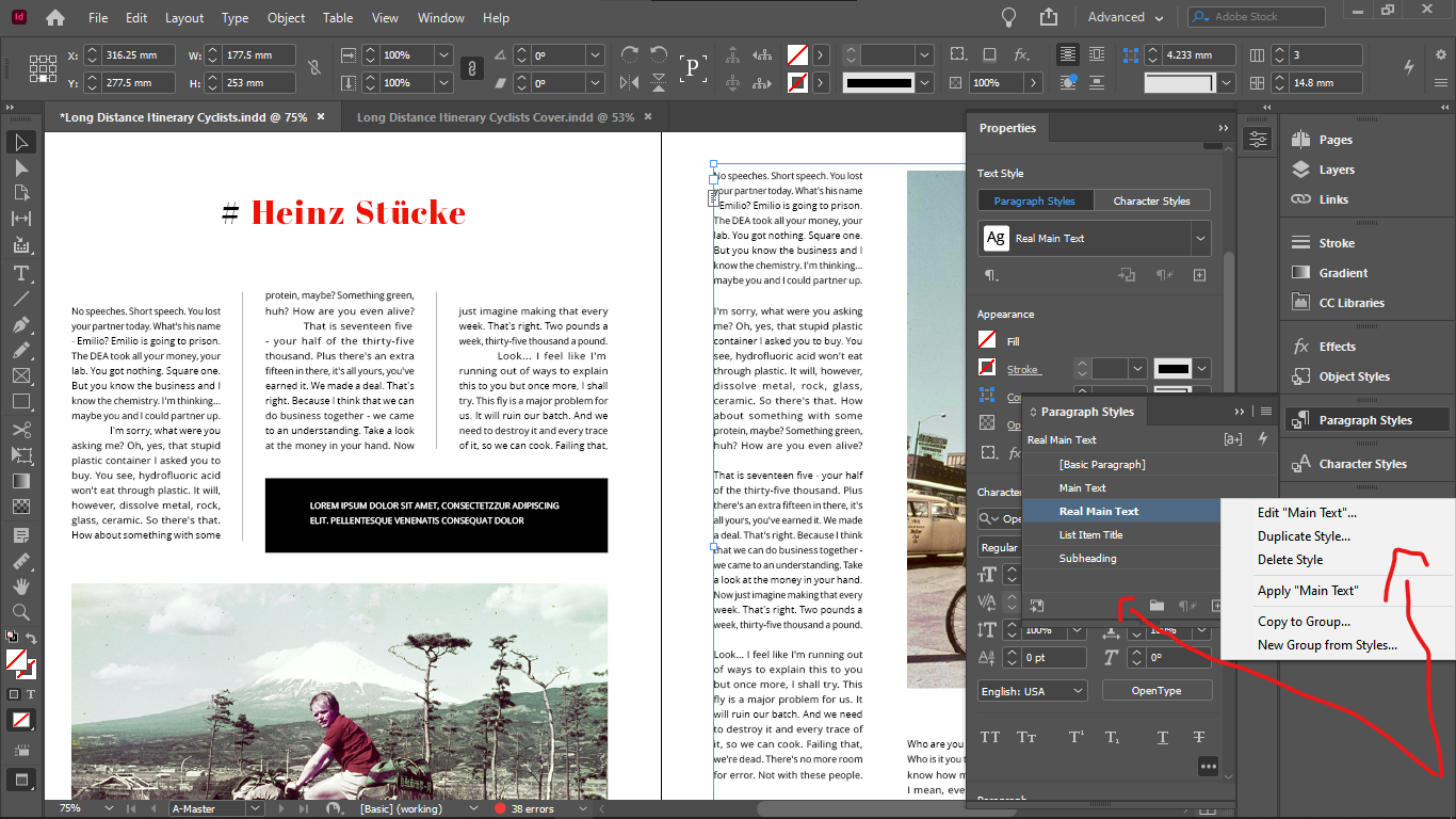 Solved: Is there a default shortcut for the paragraph Styl... - Adobe ...