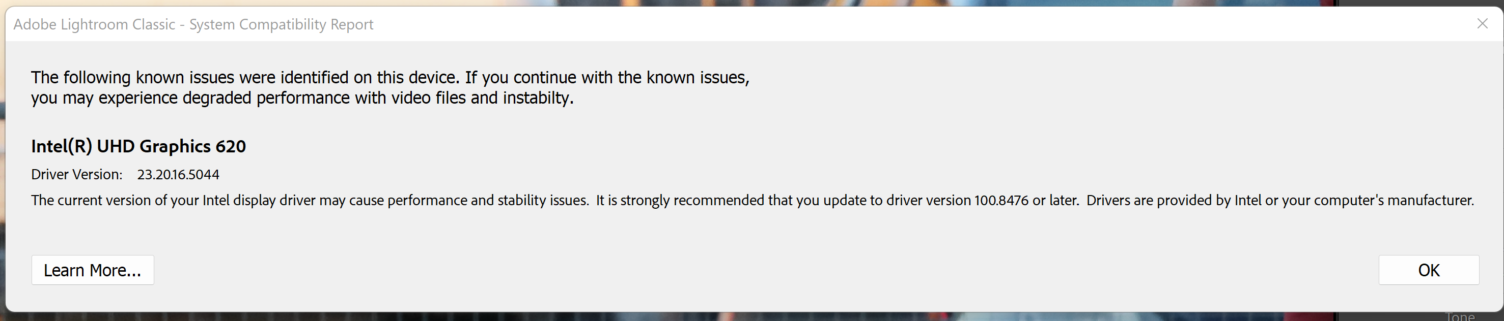 System compatibility Report - Adobe Community - 13149265