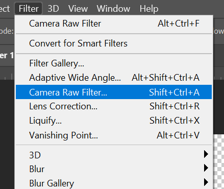 Camera Raw shortcut not working--Photoshop 2020 - Adobe Community ...