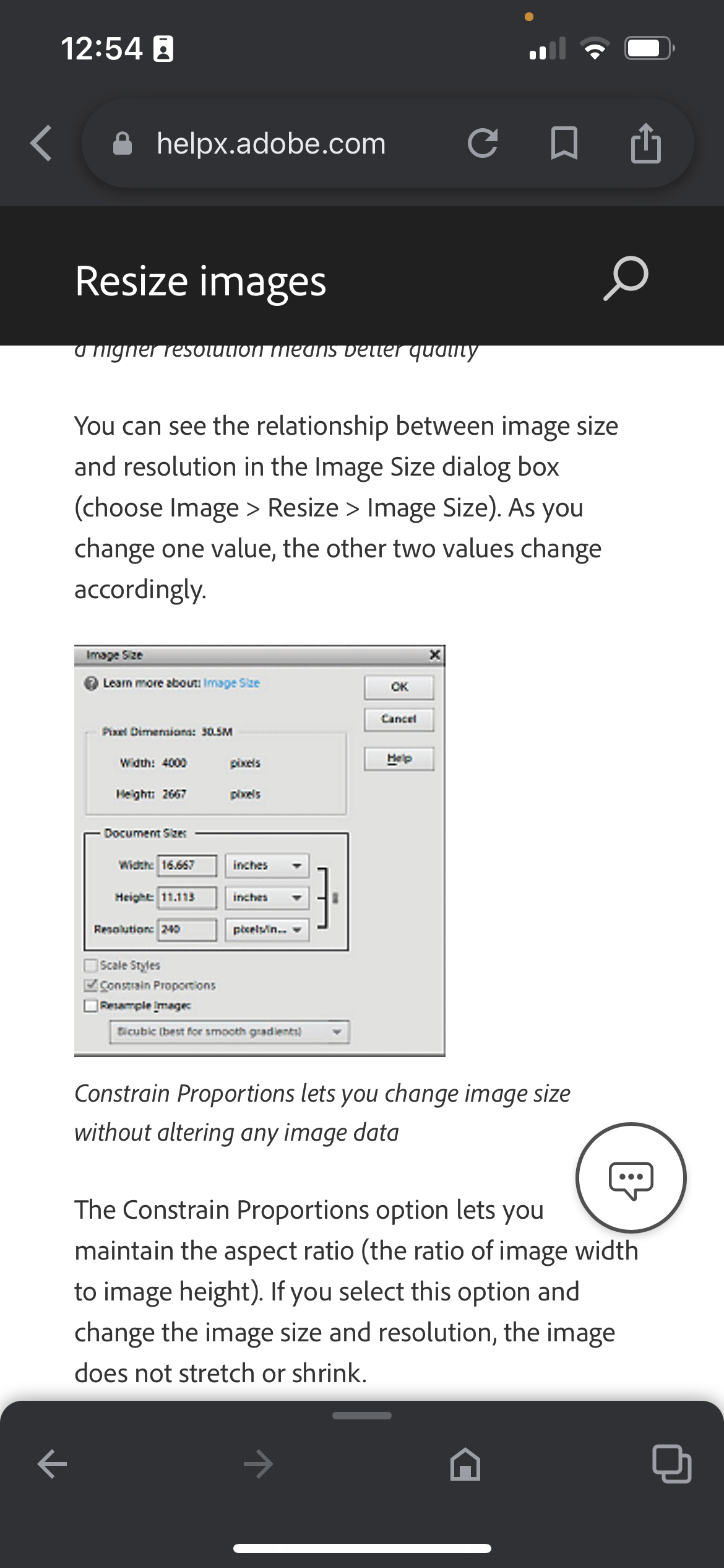Solved: Constraint button > where is it in Image Size?? - Adobe Product Community - 13154093