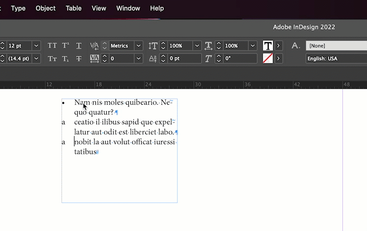 Solved: Using InDesign Style can cause the wrong bullet to... - Adobe ...