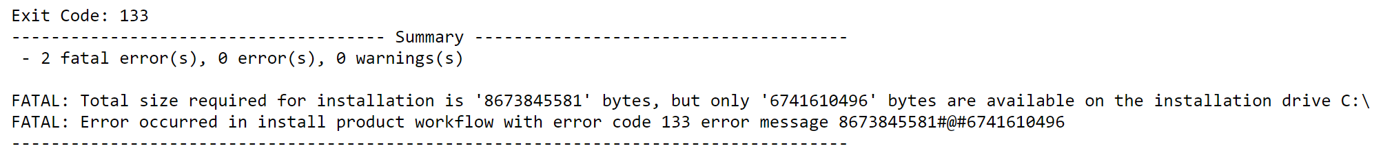 Error When Installing Photoshop [Exit code: 133 In... - Adobe Product ...