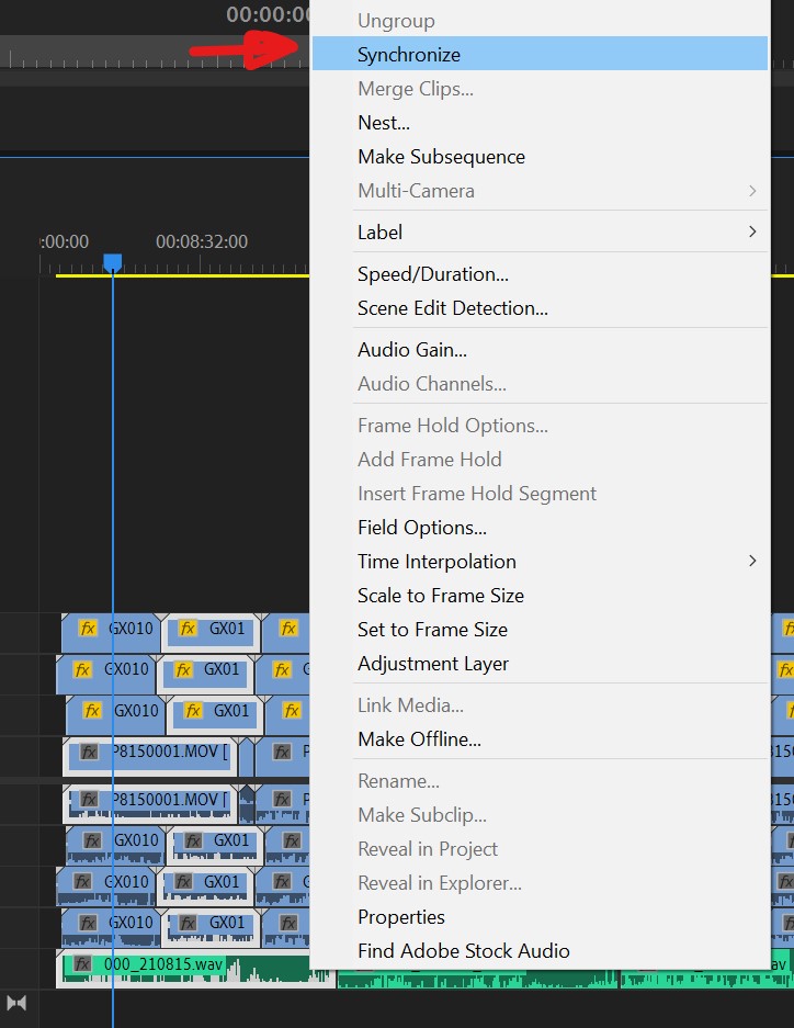 Solved: Is it possible to sync clips in Adobe Premiere Pro... - Adobe ...