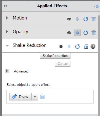 Draw tool in Shake Reduction Premiere Elements 202... - Adobe Community - 13164094