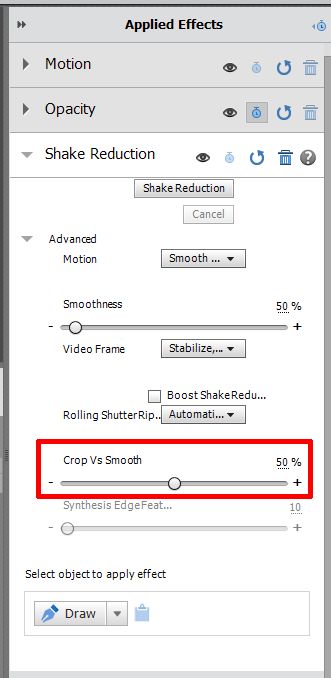 Draw tool in Shake Reduction Premiere Elements 202... - Adobe Community - 13164094