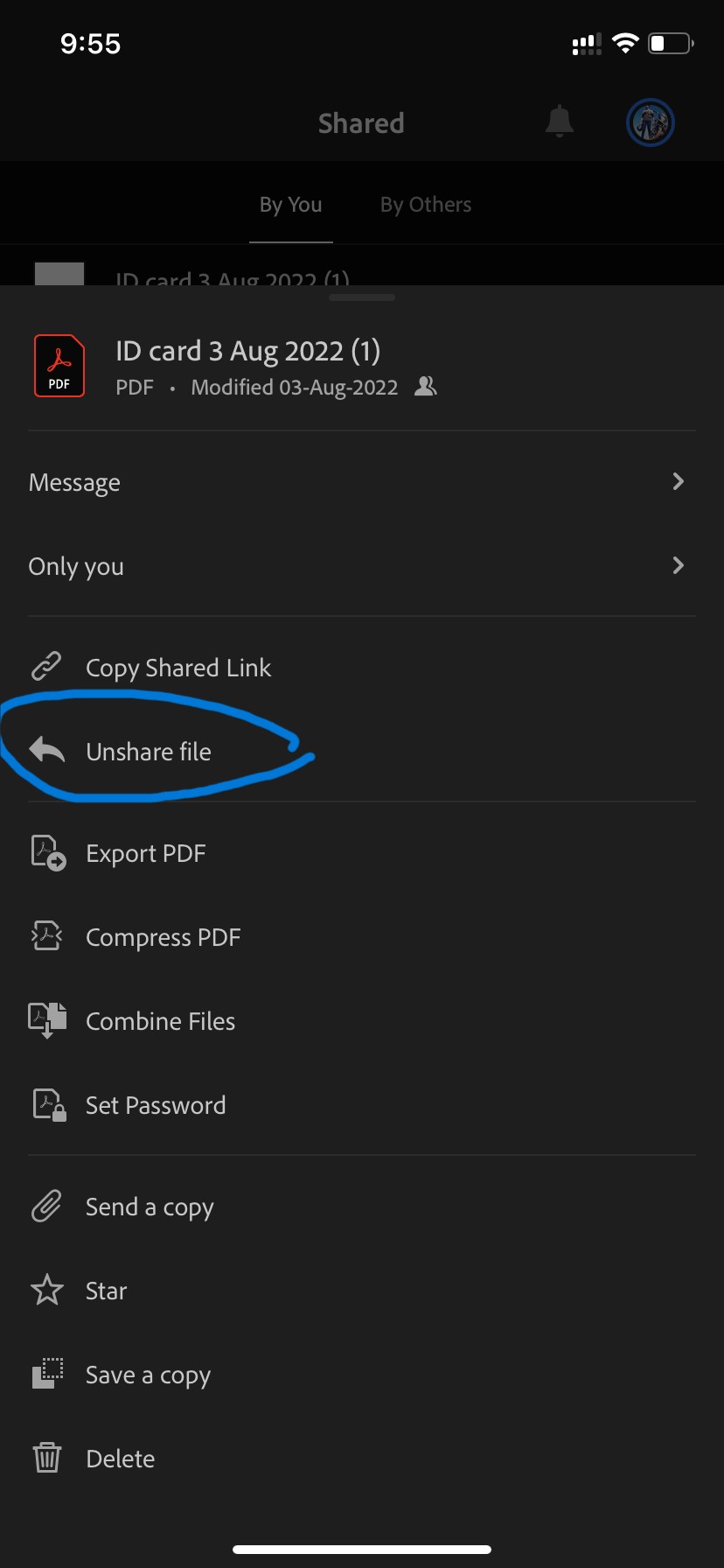 Re: How do you delete unsolicited shared files? - Adobe Product ...