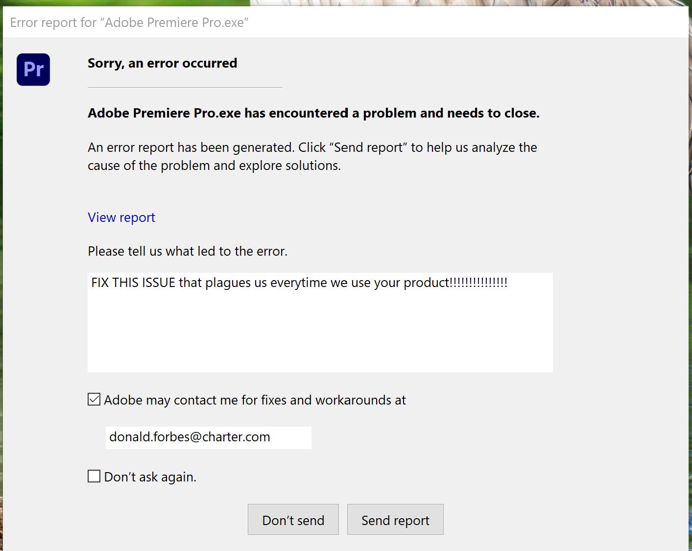 Solved: Pr is crashing eveyday...several times a day. - Adobe Product ...