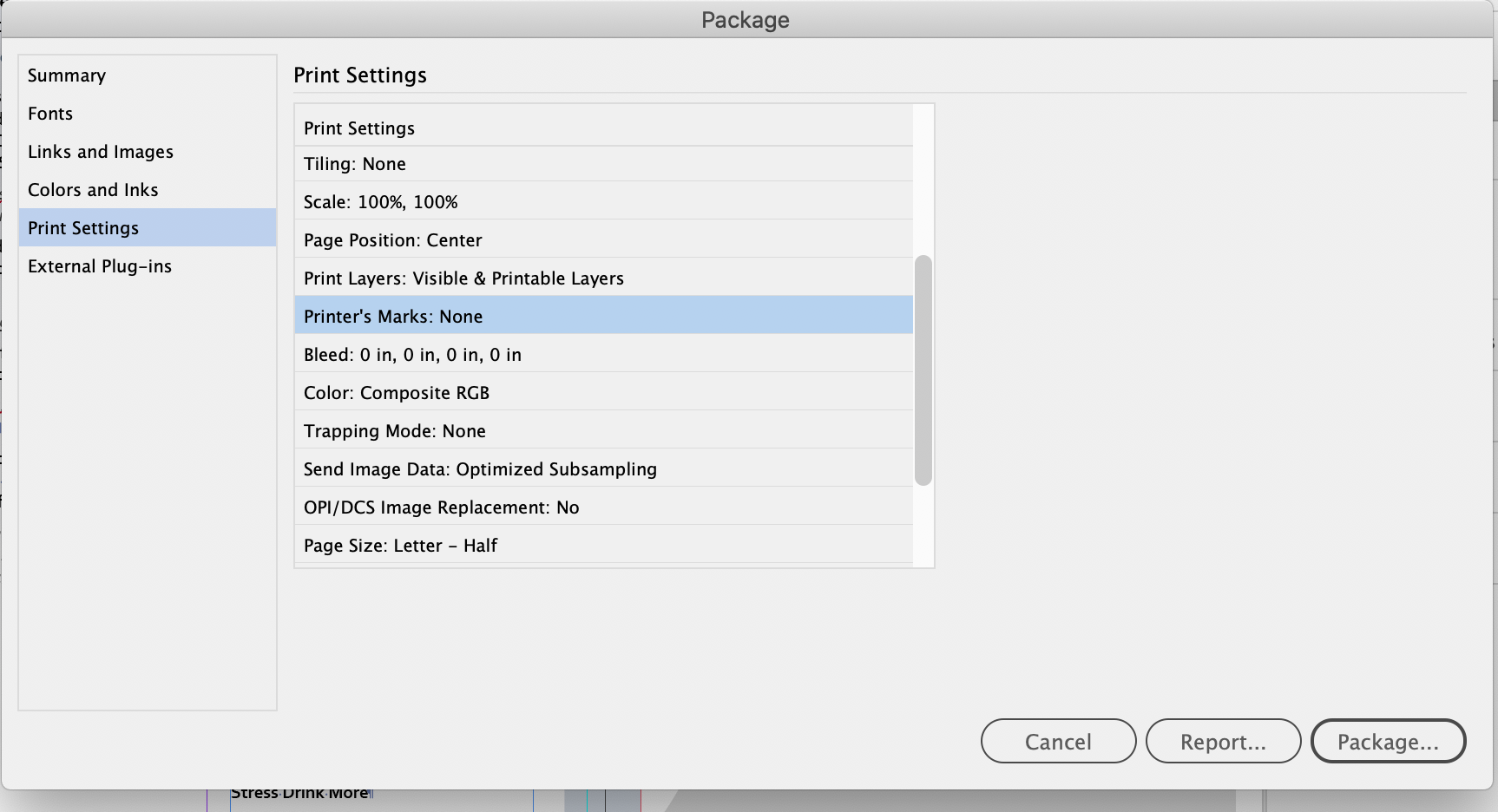Solved: printer's marks when packaging document - Adobe Support ...