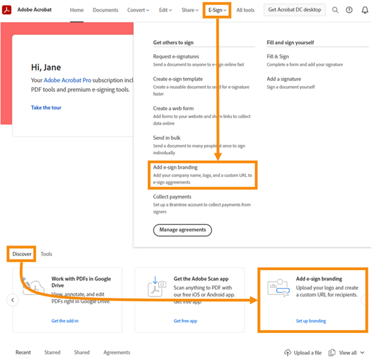 Add branding to your account using Acrobat - Adobe Product Community ...