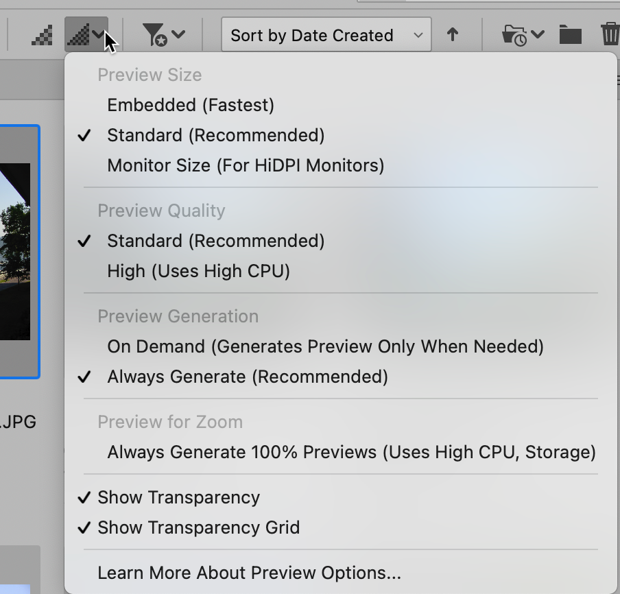 Bridge 2020 Generating Thumbnails Takes Forever - Adobe Product Community - 10724686