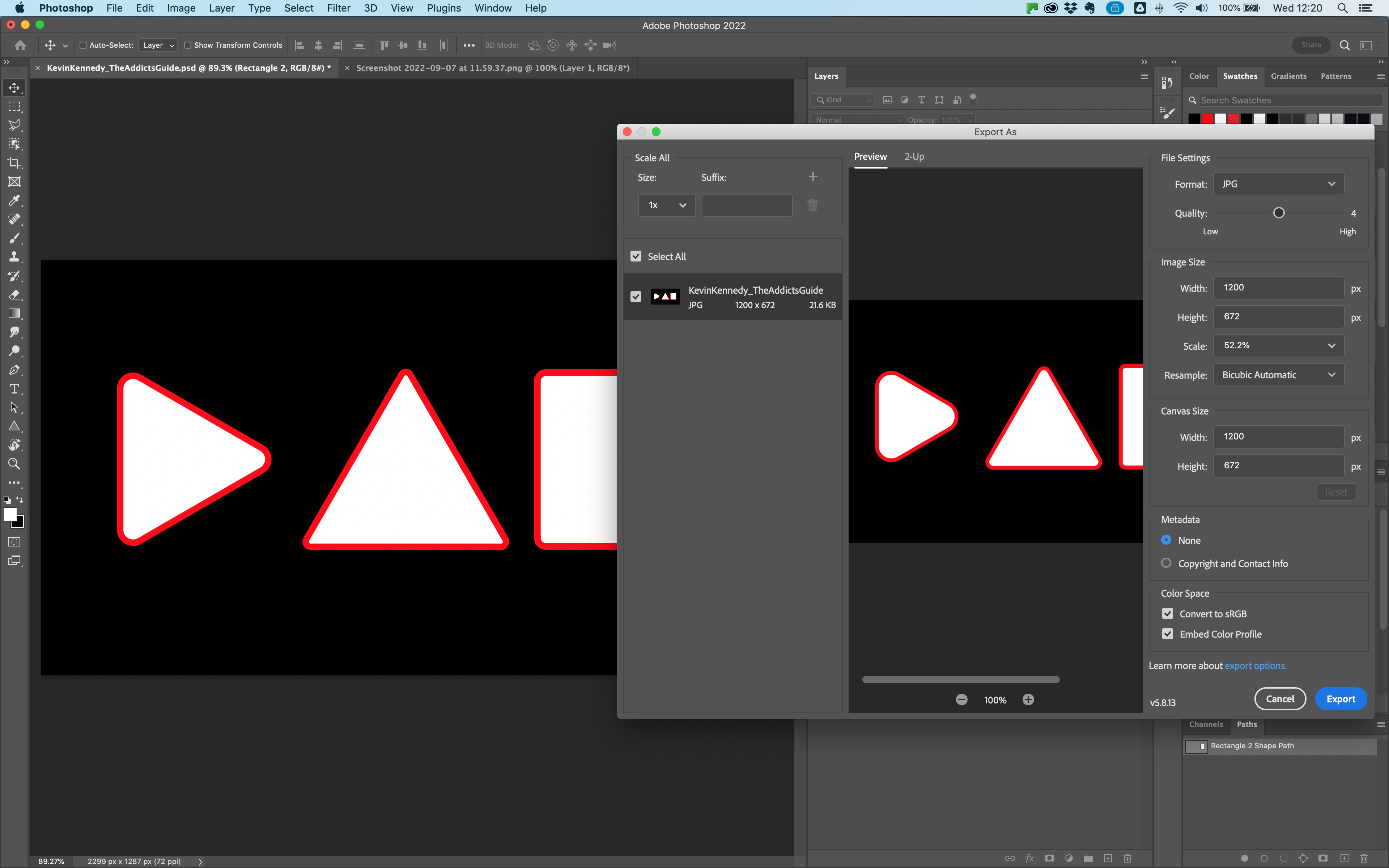 P: PS Triangle tool corner radius not scaling with... - Adobe Community ...