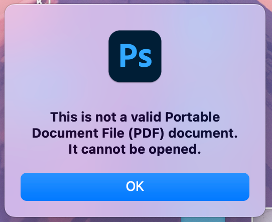 (macOS) Photoshop random error message while watch... - Adobe Support ...