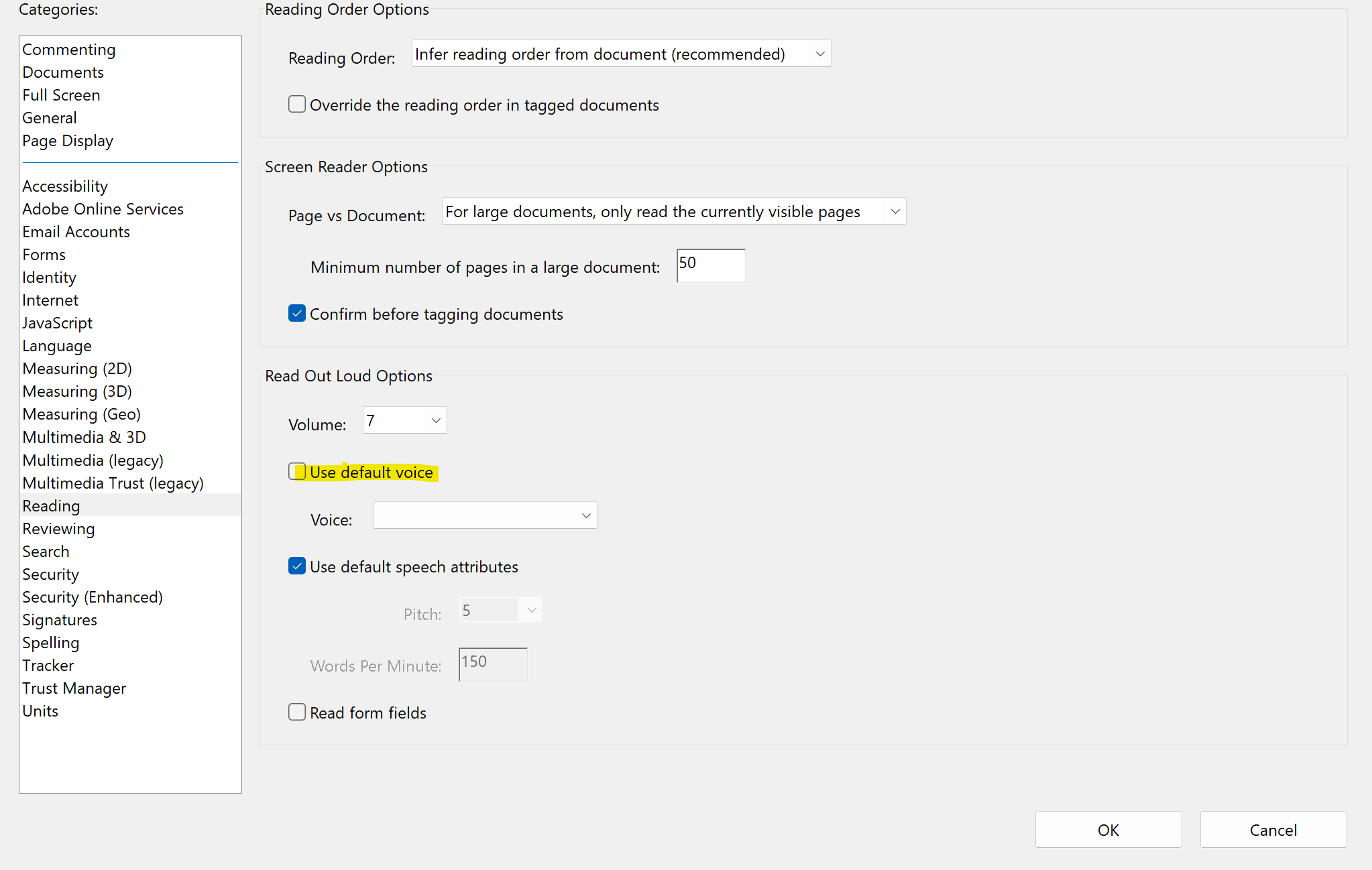 Solved: Read Out Loud - Not Functioning - Adobe Product Community - 8759819