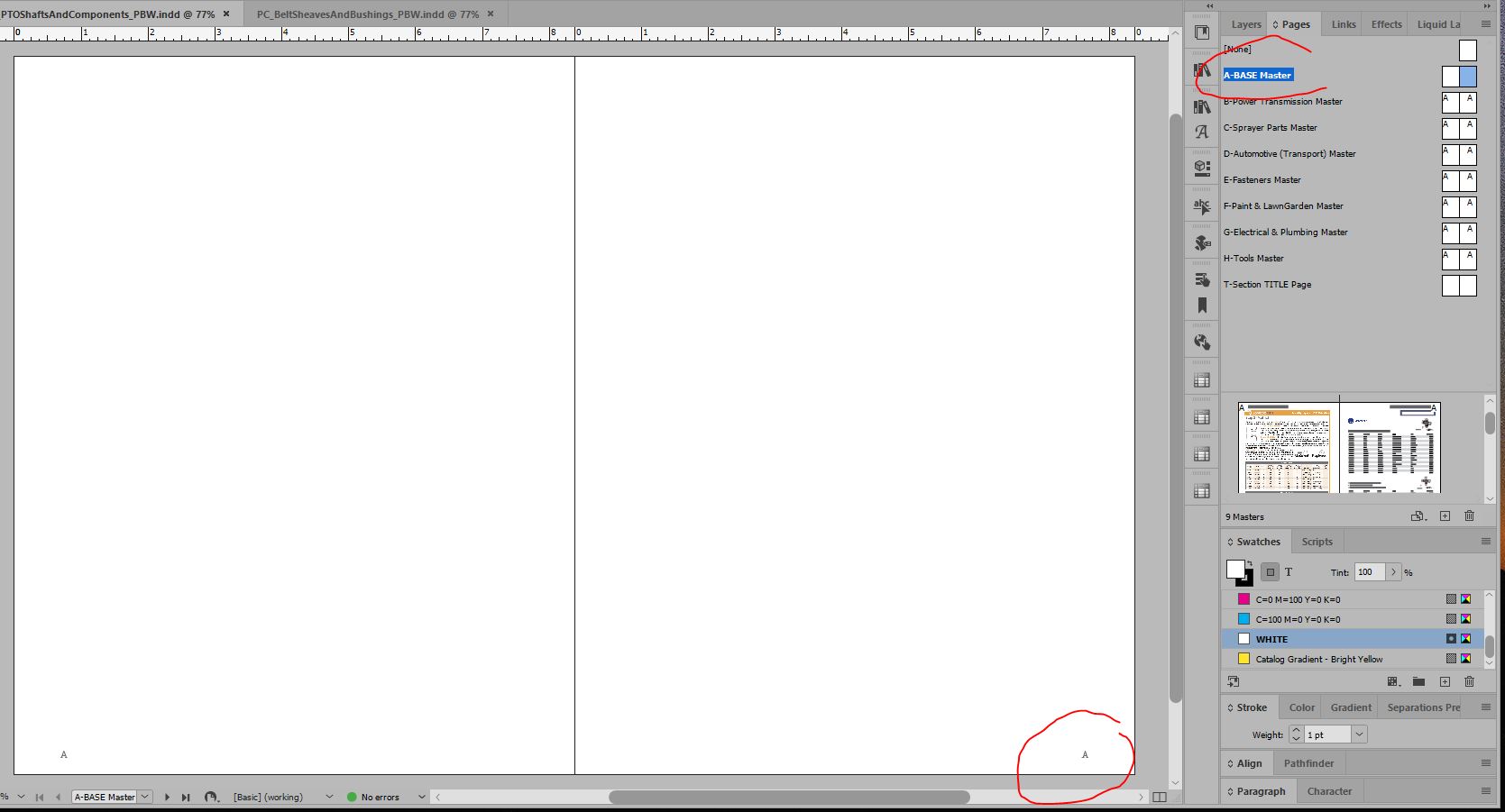 Duplicating master page (that is based on another ... - Adobe Community ...
