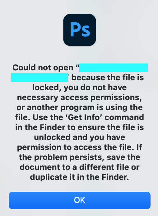 Photoshop Could Not Open Files Adobe Community 13197637 