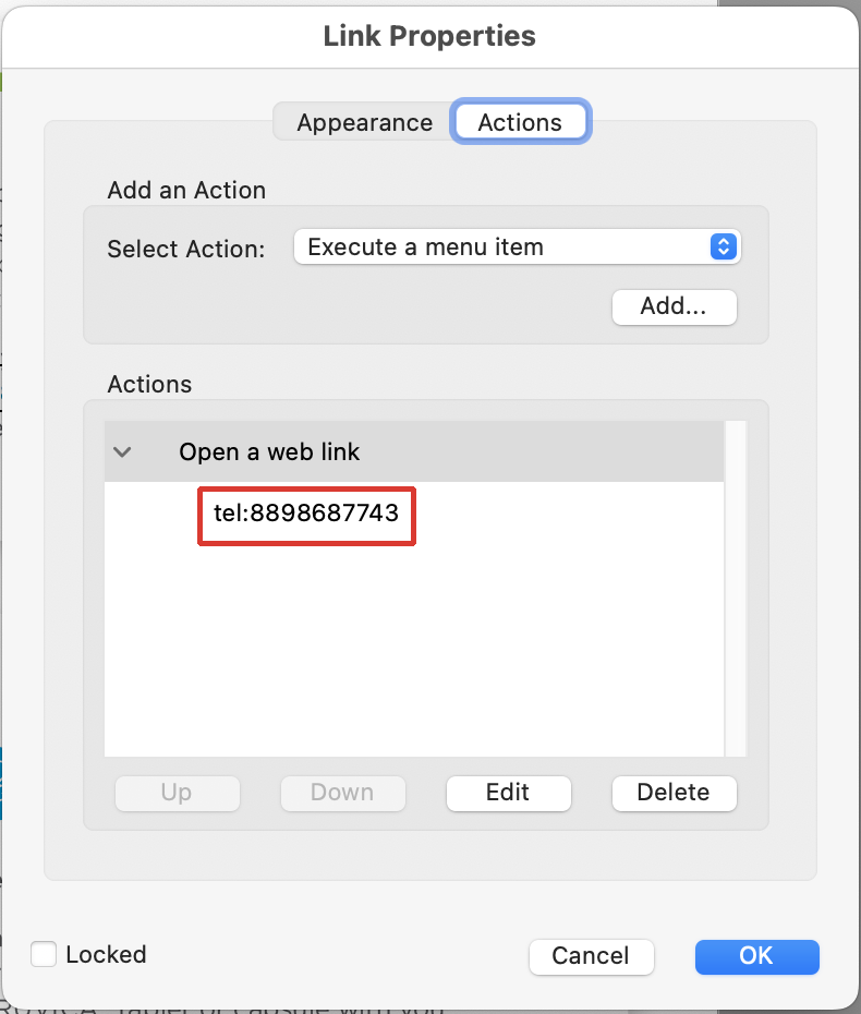 Adding phone number links in pdf - Adobe Product Community - 13201241