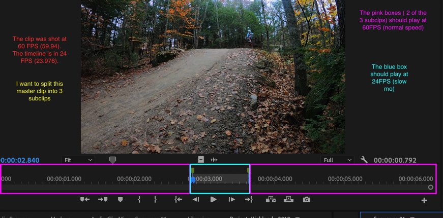 Change frame rate for only piece of clip - Adobe Product Community ...