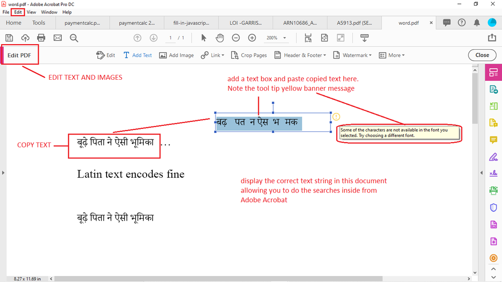 Unicode Text Not Encoding Properly - Adobe Support Community - 10621197