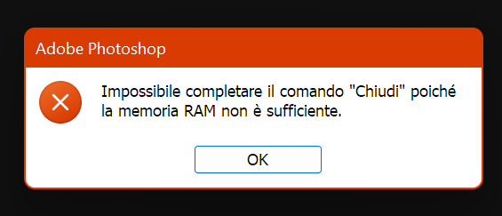 (Win) Photoshop : Insufficient RAM memory error - Adobe Product ...