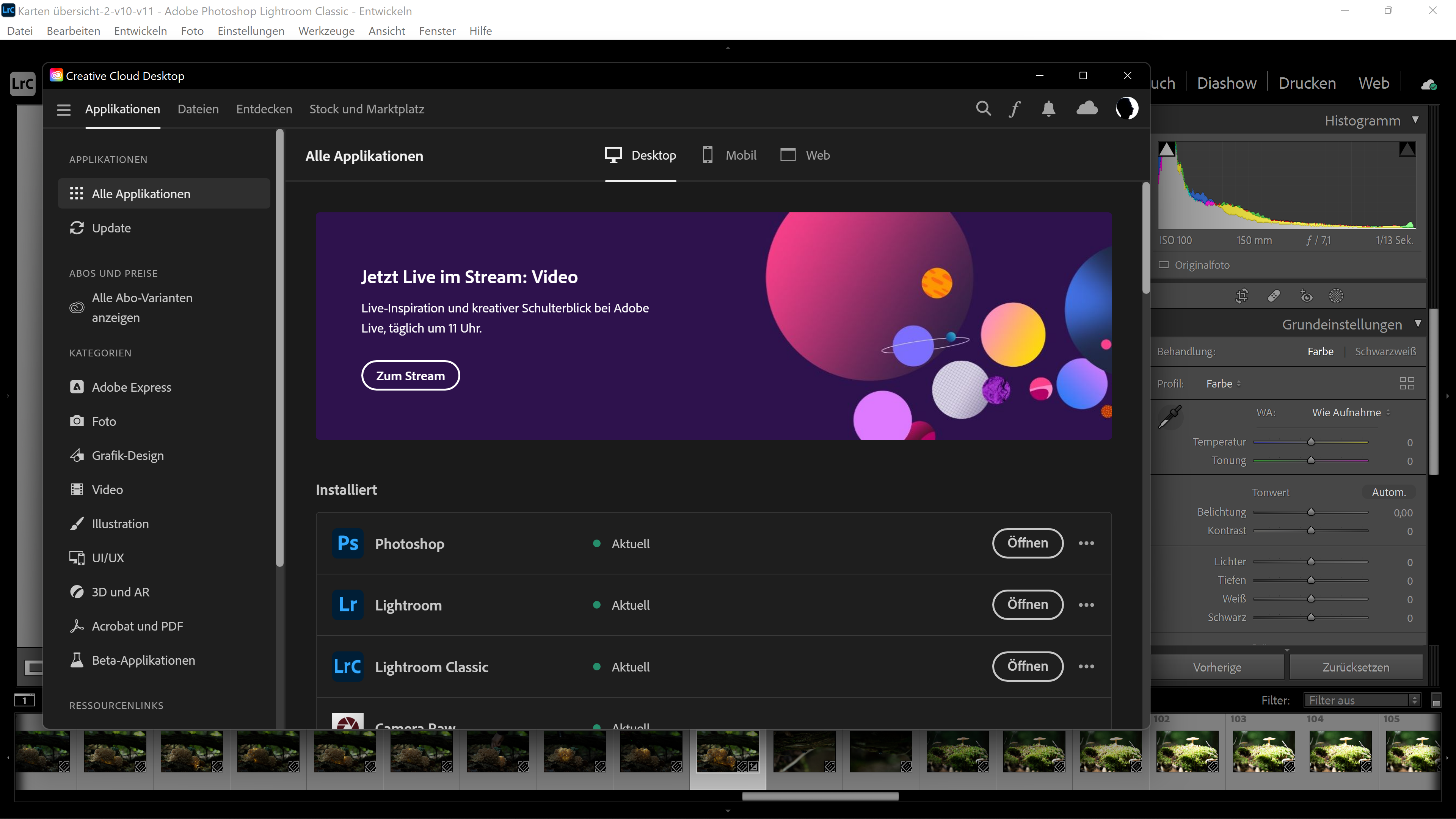 Lightroom Classic öffnet Photoshop Beta statt Phot... - Adobe Product Community - 13240947