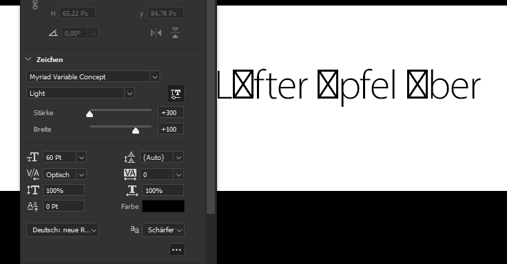P Myriad Variable Concept Missing Some Glyphs Um Adobe Community 13243774 