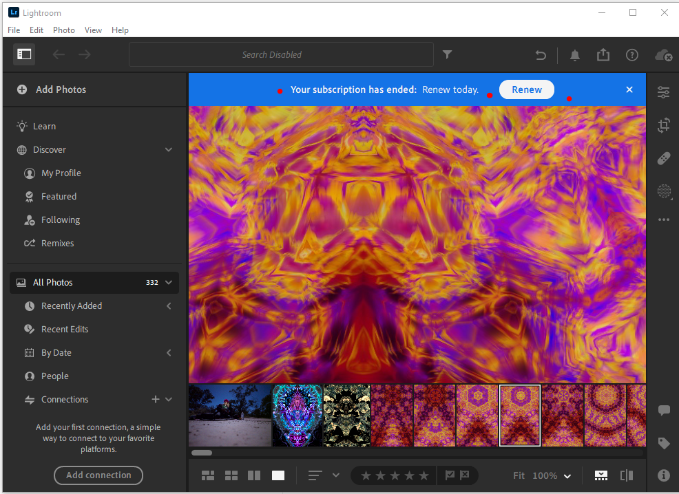 lightroom license via microsoft asking to renew - Adobe Product ...