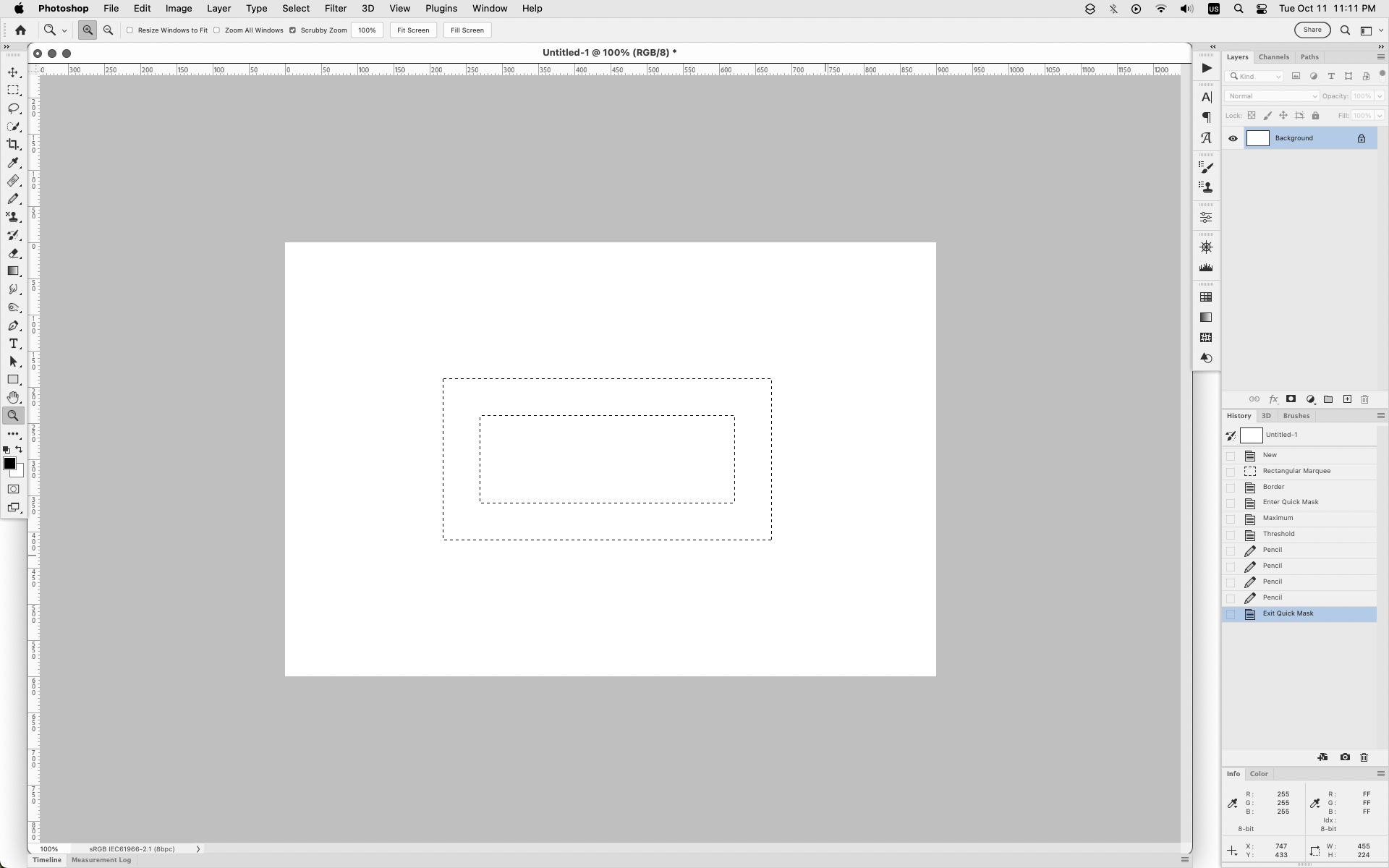 how to border selection with sharp corners - Adobe Product Community ...