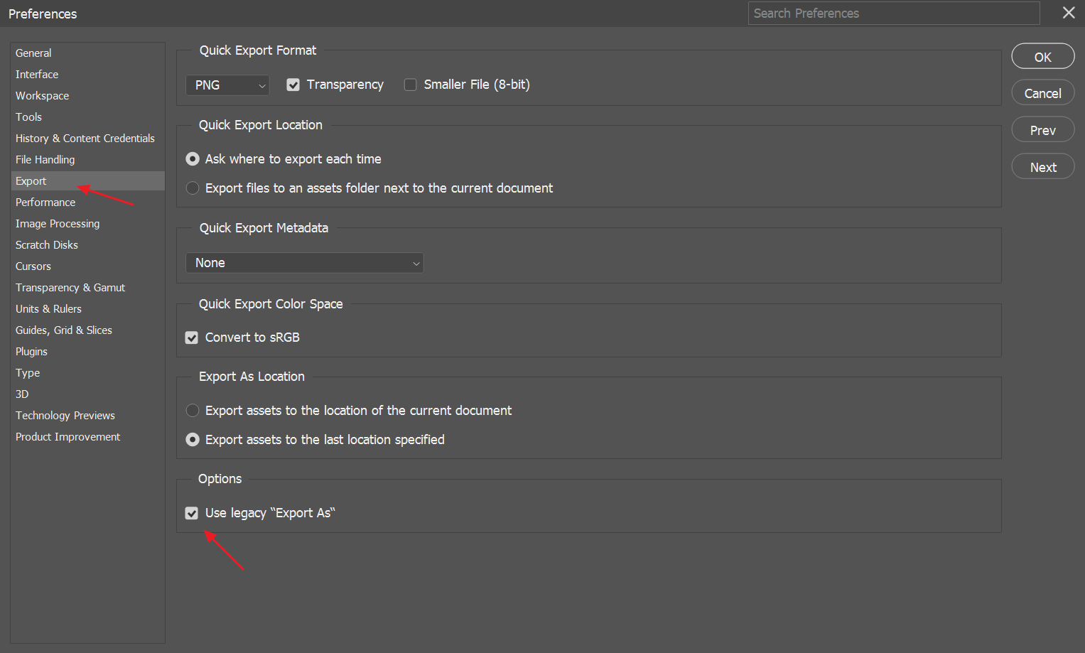 EXPORT AS Broke after recent update! - Adobe Product Community - 13262707