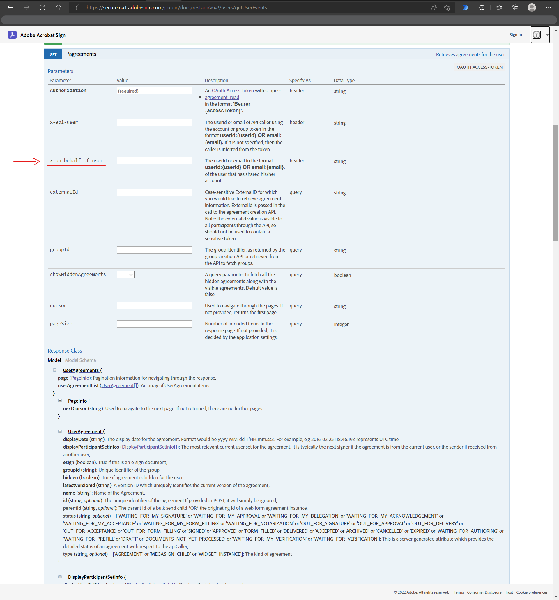 How to get all shared agreements using API while "... - Adobe Product Community - 13264190