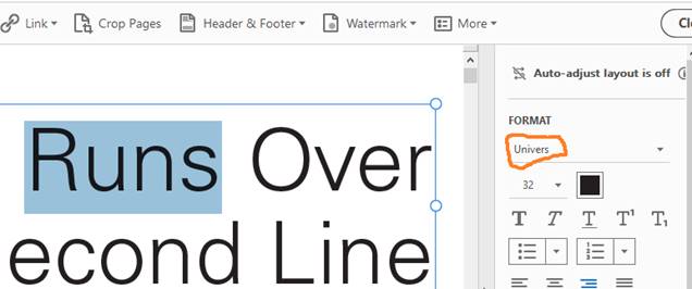 Font Name display in Acrobat DC version - Adobe Product Community ...