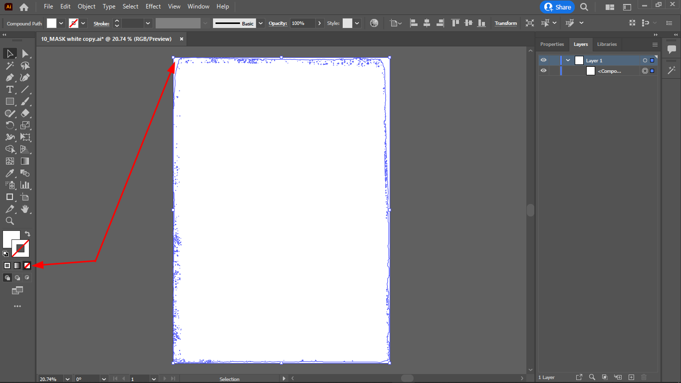 How do I change the color of the selected white re... - Adobe Community ...