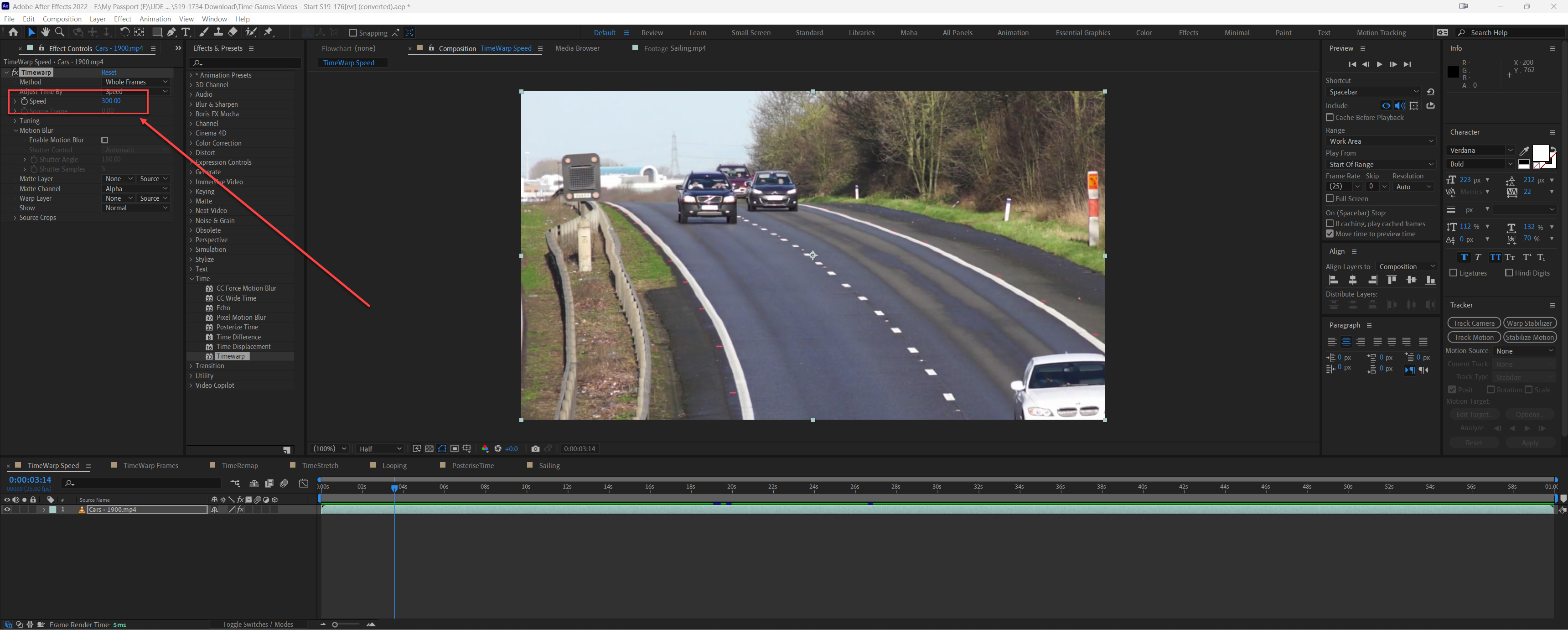 Solved: Unit of the speed - Adobe Community - 13272508