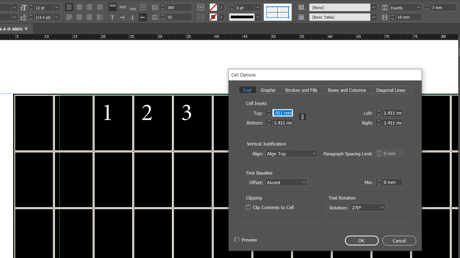 Columns are restricted to 40 in Indesign - Adobe Community - 13277078